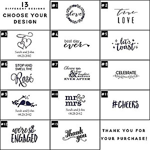 Weddingstar Personalized Printed Paper Napkins 3-Ply 50 Pack - Cocktail White