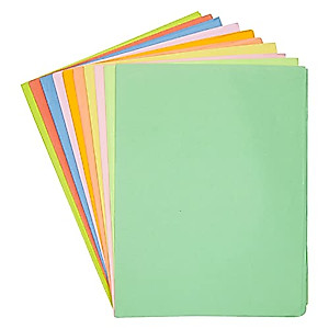 120 Sheets Pastel Tissue Paper for Gift Wrapping Bags, Bulk Set for Art, DIY Crafts, 10 Colors, 20 x 26 in