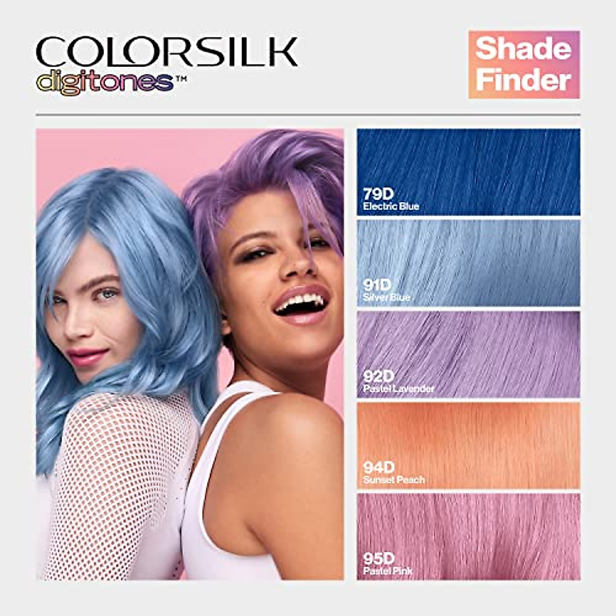Revlon Permanent Hair Color ColorSilk Digitones with Keratin, 92D Pastel Lavender (Pack of 1)