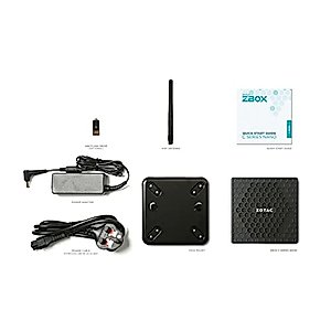 ZOTAC ZBOX CI331 Nano Fanless Silent Mini PC Intel N5100, Intel UHD Graphics, HDMI, VGA, DisplayPort, No Memory/Storage/OS Barebones System, ZBOX-CI331NANO-U, Intel N5100 Quad Core