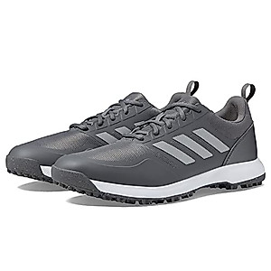 adidas Men's TECH Response SL 3 Golf Shoe, Grey Four/Silver met./Solar Gold, 8