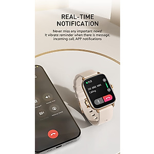 Smart Watches 1.70in Full Touchscreen IP67 Waterproof Womens Smartwatch Answer Calls Activity Tracker for Women Fitness Tracker for Android iOS