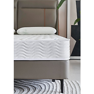 Oliver & Smith King Mattress 6 Inch Hybrid King Size Mattress with Pocketed Coil Springs with High Density & Comfort Cold Foam - Eco-Friendly, Breathable Mattress King Medium Firm