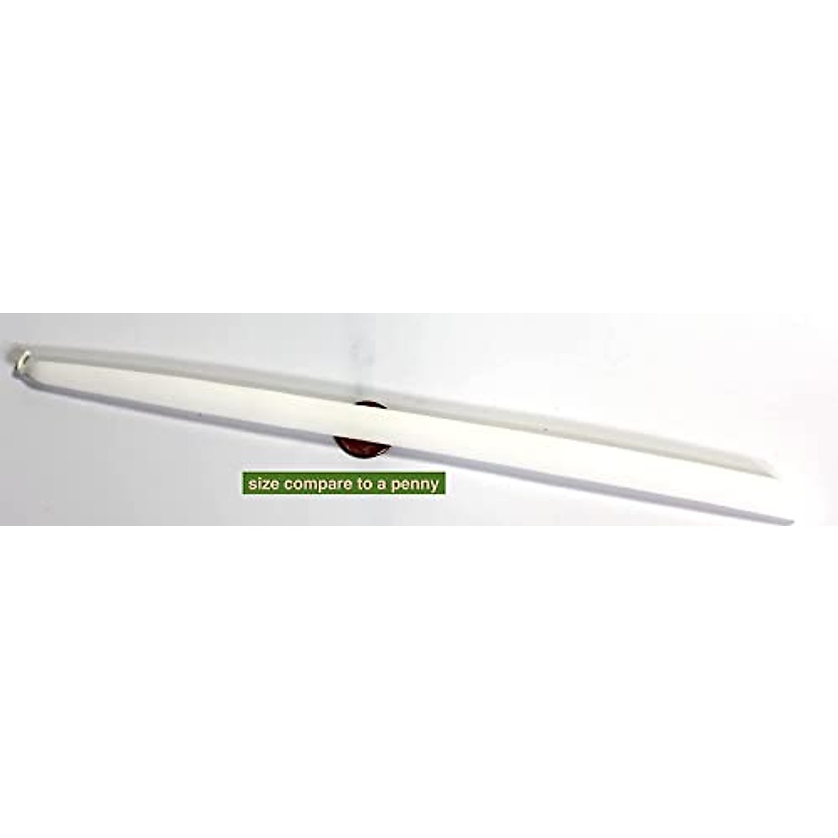 Patrician (10in Tall x 1/2'' Diameter) White Hand Dipped Skinny Taper Candles, Set of 12