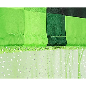Minecraft Green Creeper Kids Bed Canopy, Hanging Curtain Netting