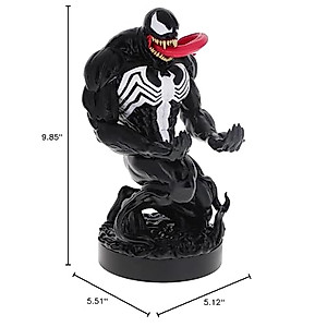 Exquisite Gaming: Marvel: Venom - Original Mobile Phone & Gaming Controller Holder, Device Stand, Cable Guys, Licensed Figure