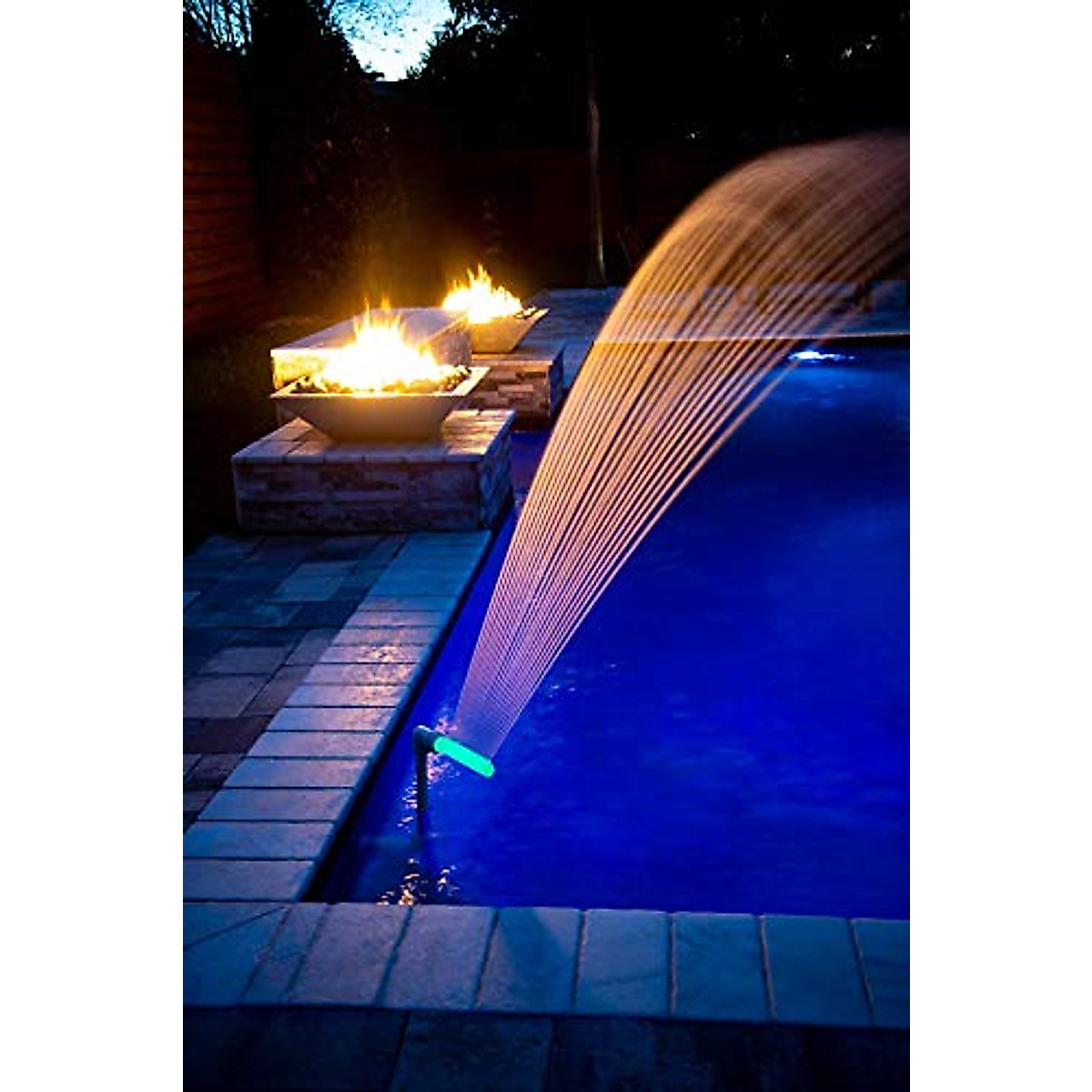 Pool Fountain Swimming Pool Accessories - Waterfalls Cool Warm Pool Water Temperatures, Sprinkler Aerates for Fresh Pool Water, Fits 1.5" Threaded InGround & Above Ground Pool Fountains Return Jets