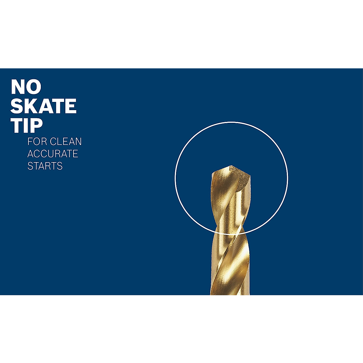 BOSCH TI2138IM 1-Piece 11/64 In. x 3-1/4 In. Titanium Nitride Coated Metal Drill Bit Impact Tough with Impact-Rated Hex Shank Ideal for Heavy-Gauge Carbon Steels, Light Gauge Metal, Hardwood