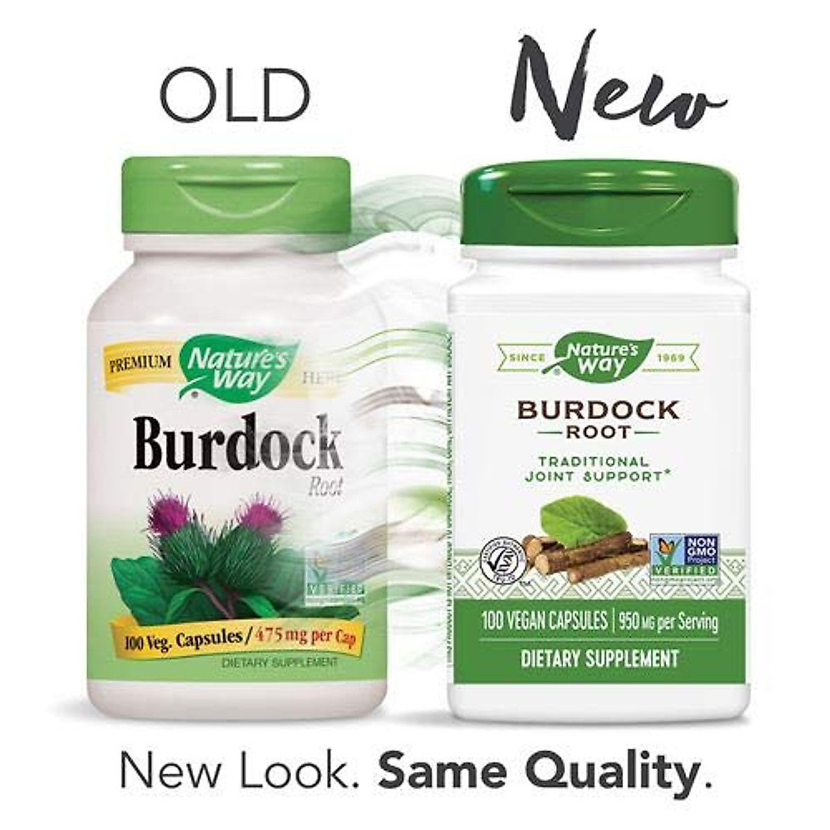 Nature's Way Burdock Root 475 mg per capsule,100 Count (Pack of 2)