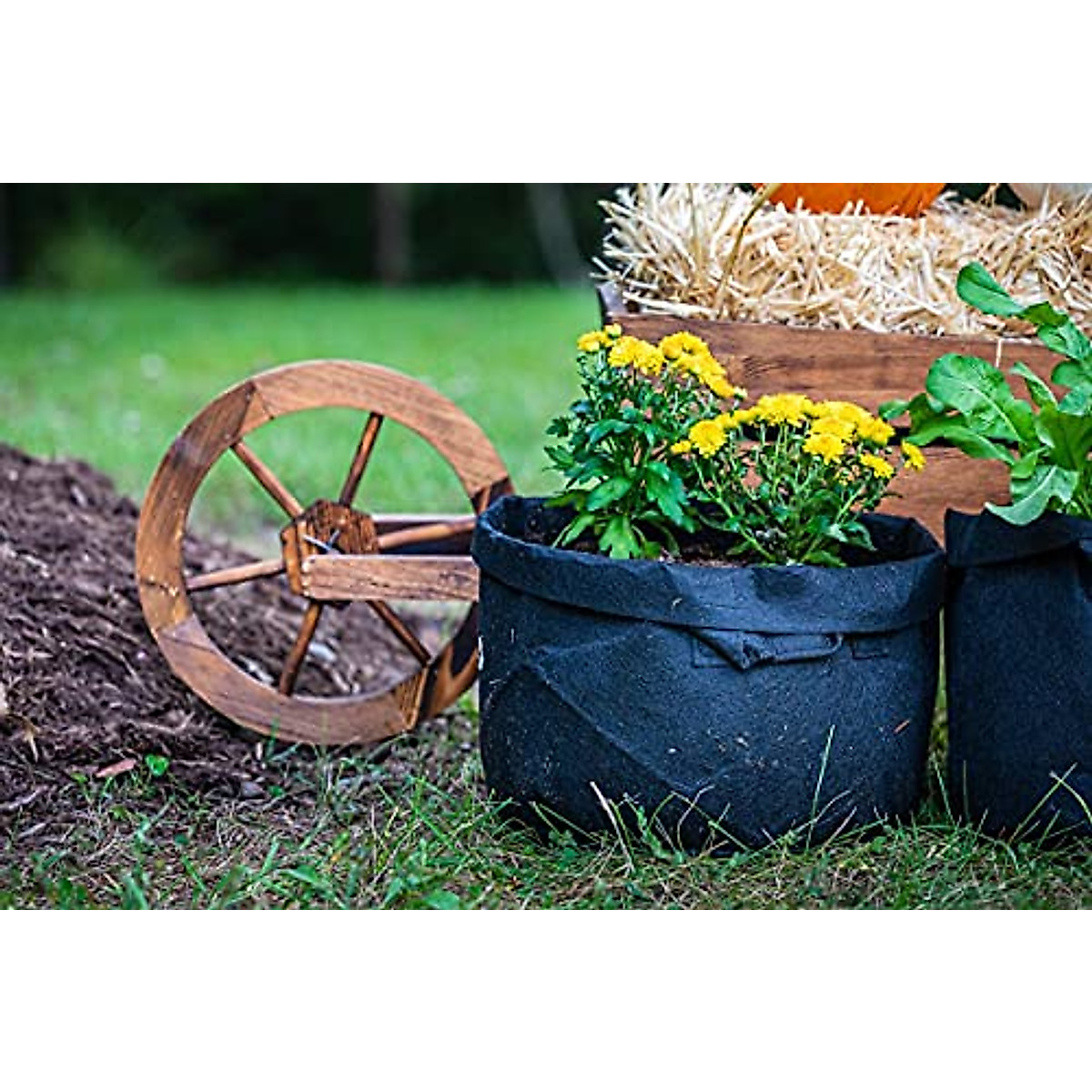 Gardzen 10-Pack 10 Gallon Grow Bags, Aeration Fabric Pots with Handles