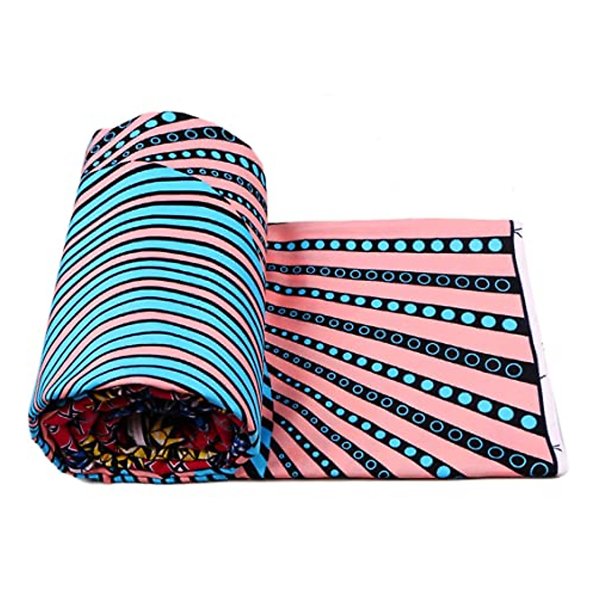 Alina Belle Ankara African Wax Print Fabric Kente Fabric Dutch African Wax Fabric (6 Yards, A16)