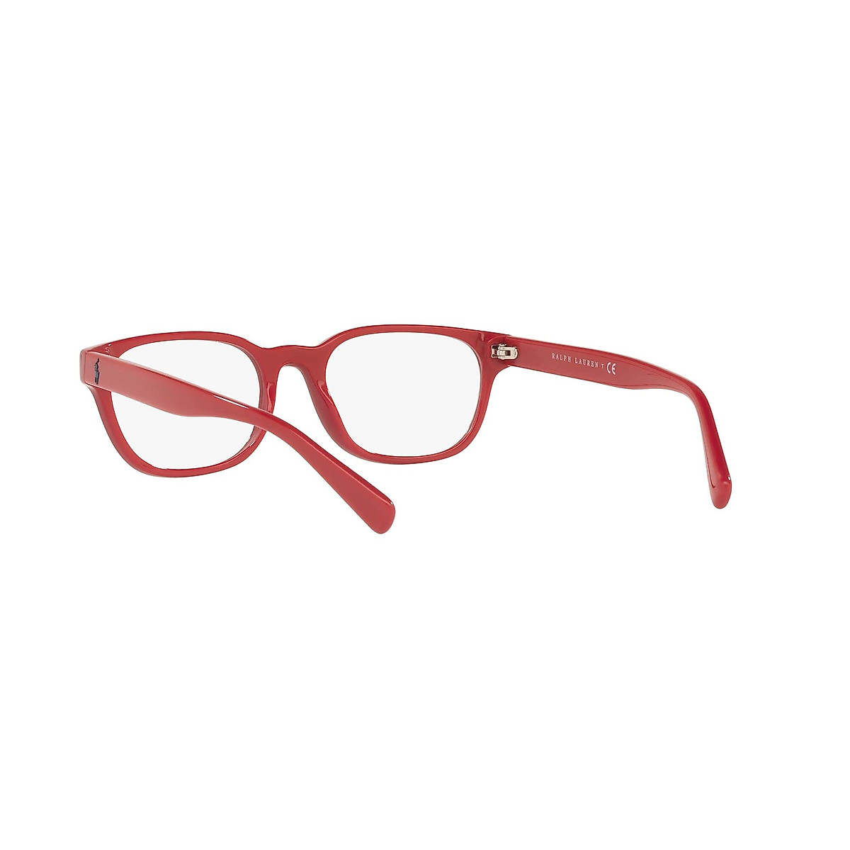 Polo Ralph Lauren Men's PH2244 Round Prescription Eyewear Frames, Shiny Red/Demo Lens, 54 mm