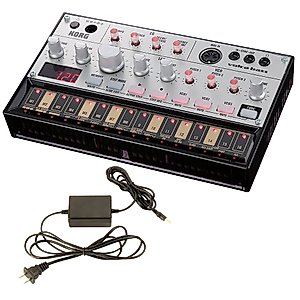 Korg Volca Bass Analogue Bass Machine Bundle w/Korg 9V600MACPP 9v 600ma Power Supply