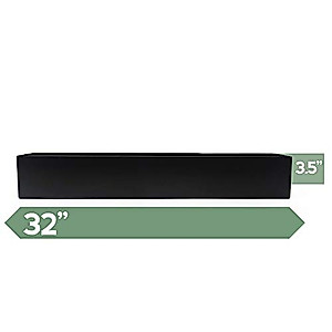 Buhbo Modern Steel Trough Rectangle Planter 32 inch, Black