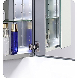 Fresca 50" Wide x 36" Tall Bathroom Medicine Cabinet w/Mirrors