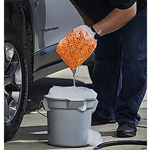 Microfiber Car Wash Mitt by Armor All, Noodle Tech Car Wash Glove for Clean Cars, Trucks, Motorcycles, 1 Each