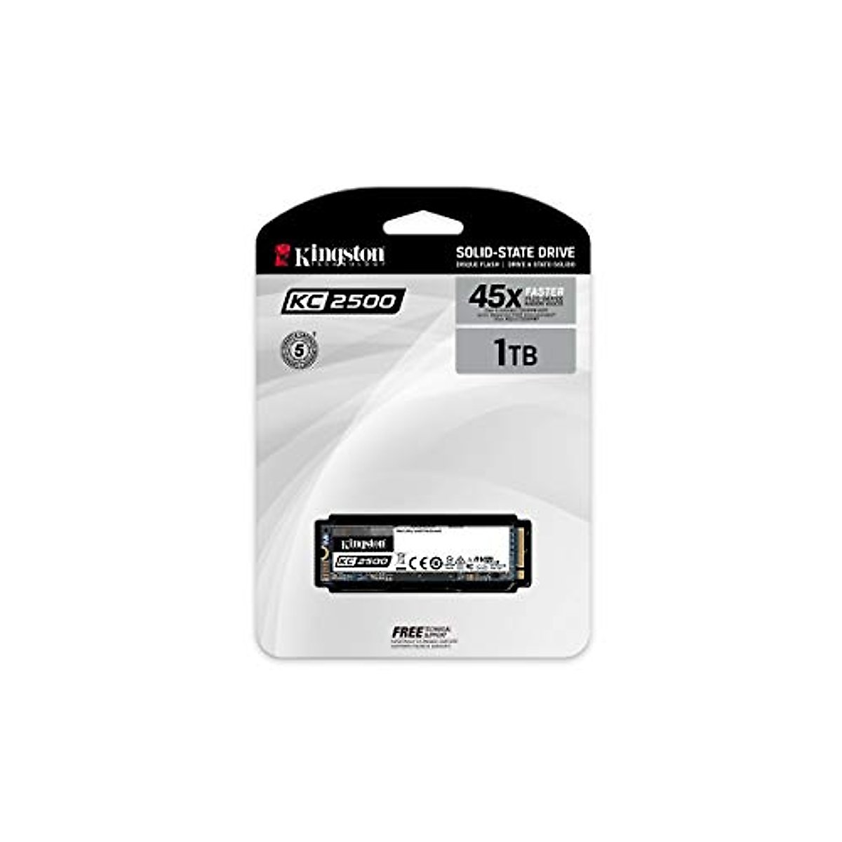 Kingston Skc2500M8/1000G - 1Tb Ssd Series Kc2500 M.2 Format 2280 Nvme High Speed and Self-Encryption AES 256 Bits