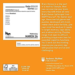 Daily Brain Games 2021 Day-to-Day Calendar