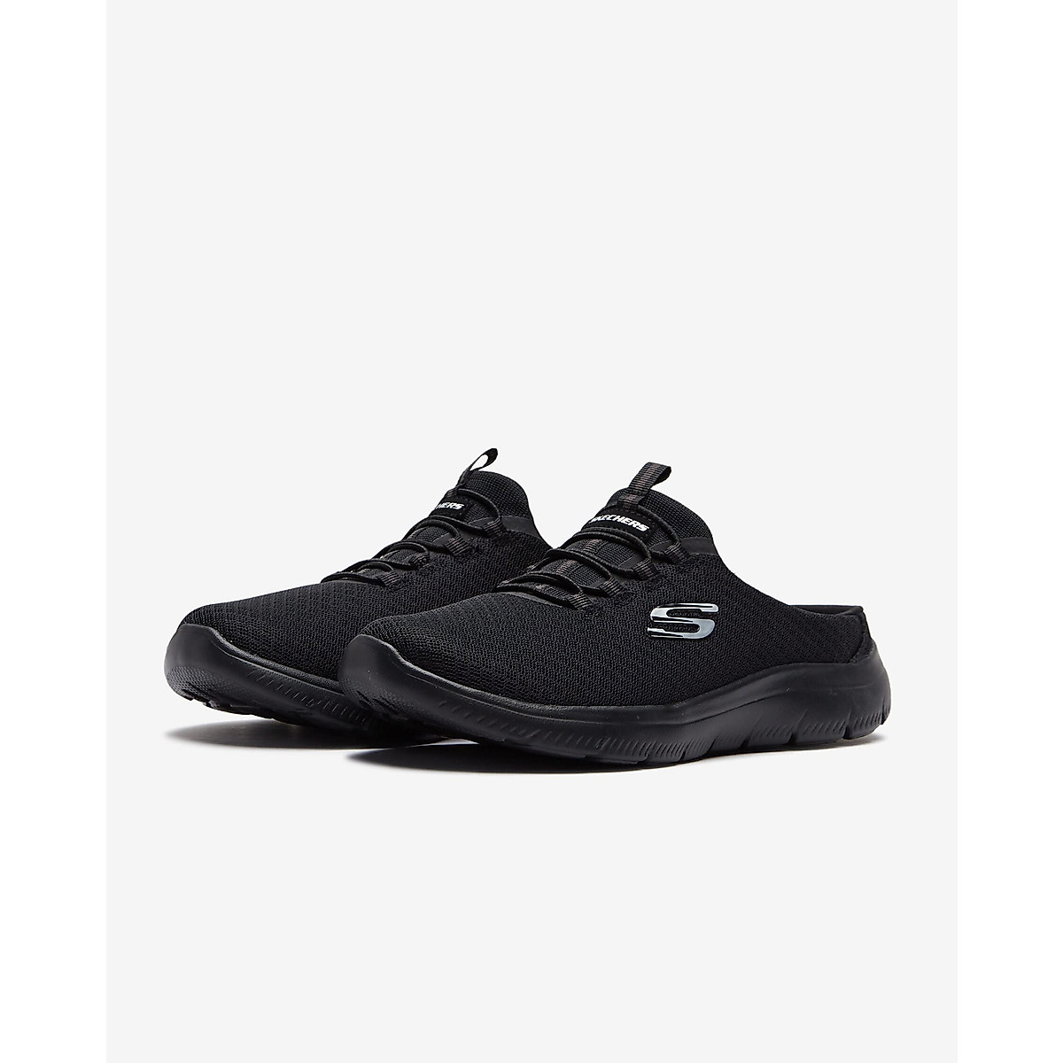 Skechers Women's Summits Open Back Sneaker Black 10 Medium US