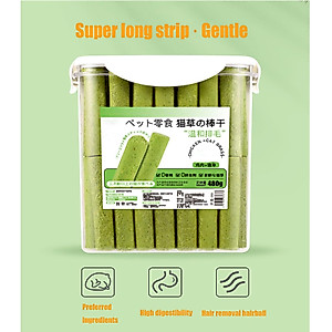 Sesrebet Berdexa Cat Grass Teething Stick, Cat Grass Teething Sticks for Indoor Cats, Cat Chew Sticks, Cat Grass Teeth Cleaner, Natural Grass Molar Rod for Hairball Removal and Cadental Care (10PCS)