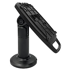ENS Tailwind Verifone P200/P400 7" Latch and Lock Pole Mount PIN Pad Stand, Slim Design, Adhesive Installation, Black