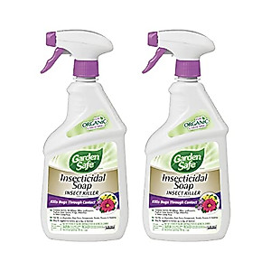 Garden Safe Brand Insecticidal Soap Insect Killer 24 Ounces, Ready-To-Use, For Organic Gardening, 2 Pack