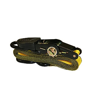 Everest Premium Ratchet Tie Down – 4 PK – 1 IN – 10 FT – 300 LBS Working Load – 900 LBS Break Strength – Cambuckle Alternative – Cargo Straps Perfect for Moving Appliances, Lawn Equipment and Motorcycles