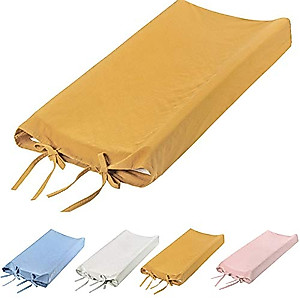 Yinuoday Changing Pad Cover for Baby, 100% Natural Cotton Baby Changing Table Cover Soft Breathable Unisex Change Table Sheets Pad for Baby Girls and Boys Fits