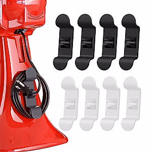 Appliance Cord Organizer Stick On, 8 Pack Kitchen Appliance Cord Winder, Upgraded Cord Wrapper Corder Holder Appliance Cable Organizer Keeper for Toaster, Blender, Mixer, Air Fryer, Coffee Maker
