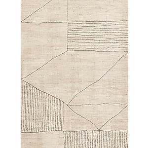 Momeni Rugs WREN 2 Area Rug, 5'3" X 7'3" Ivory Carpet for Living Room, Bedroom, Hallways, Bathroom, and Home Office