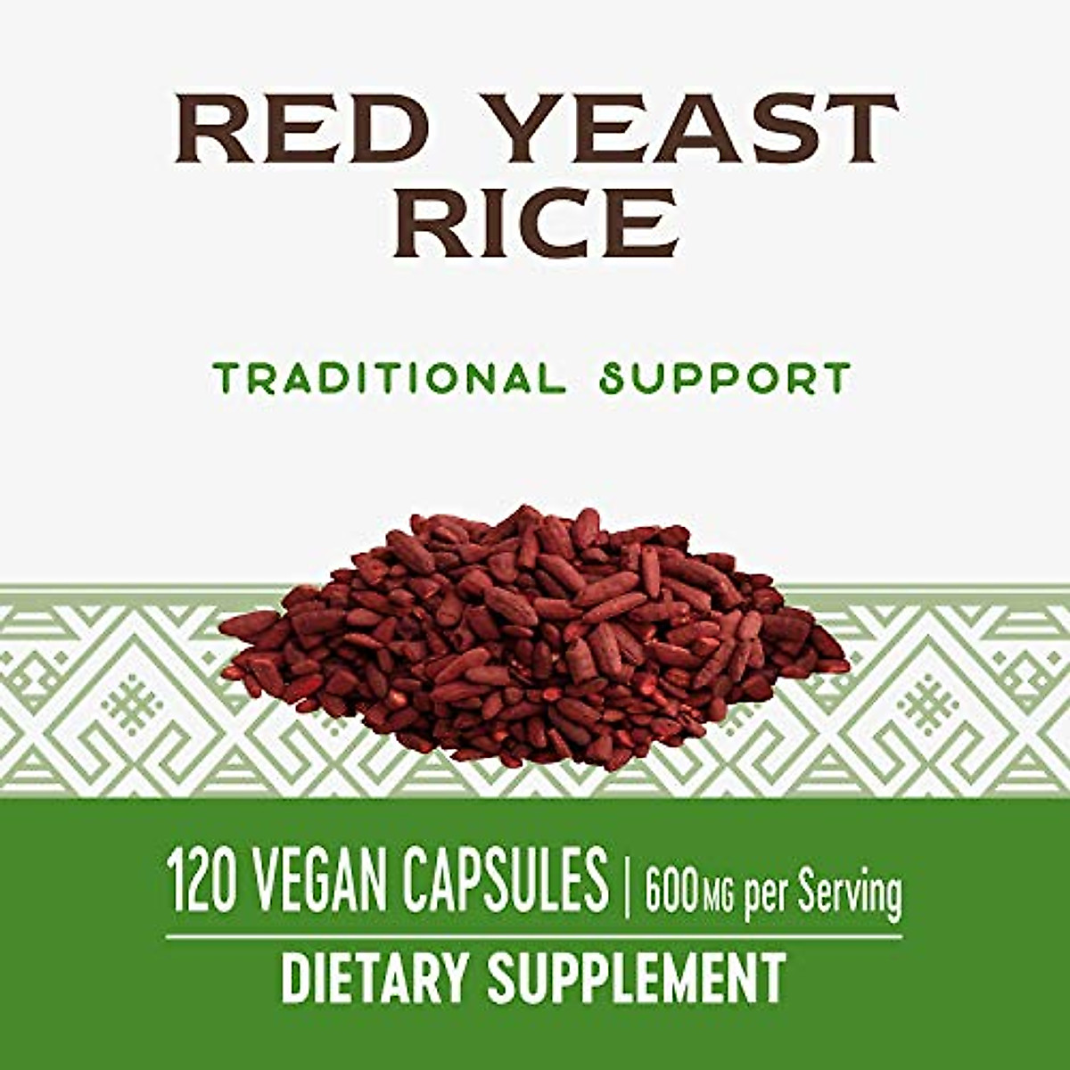Nature's Way Premium Quality Red Yeast Rice 600 mg, 120 Vcaps