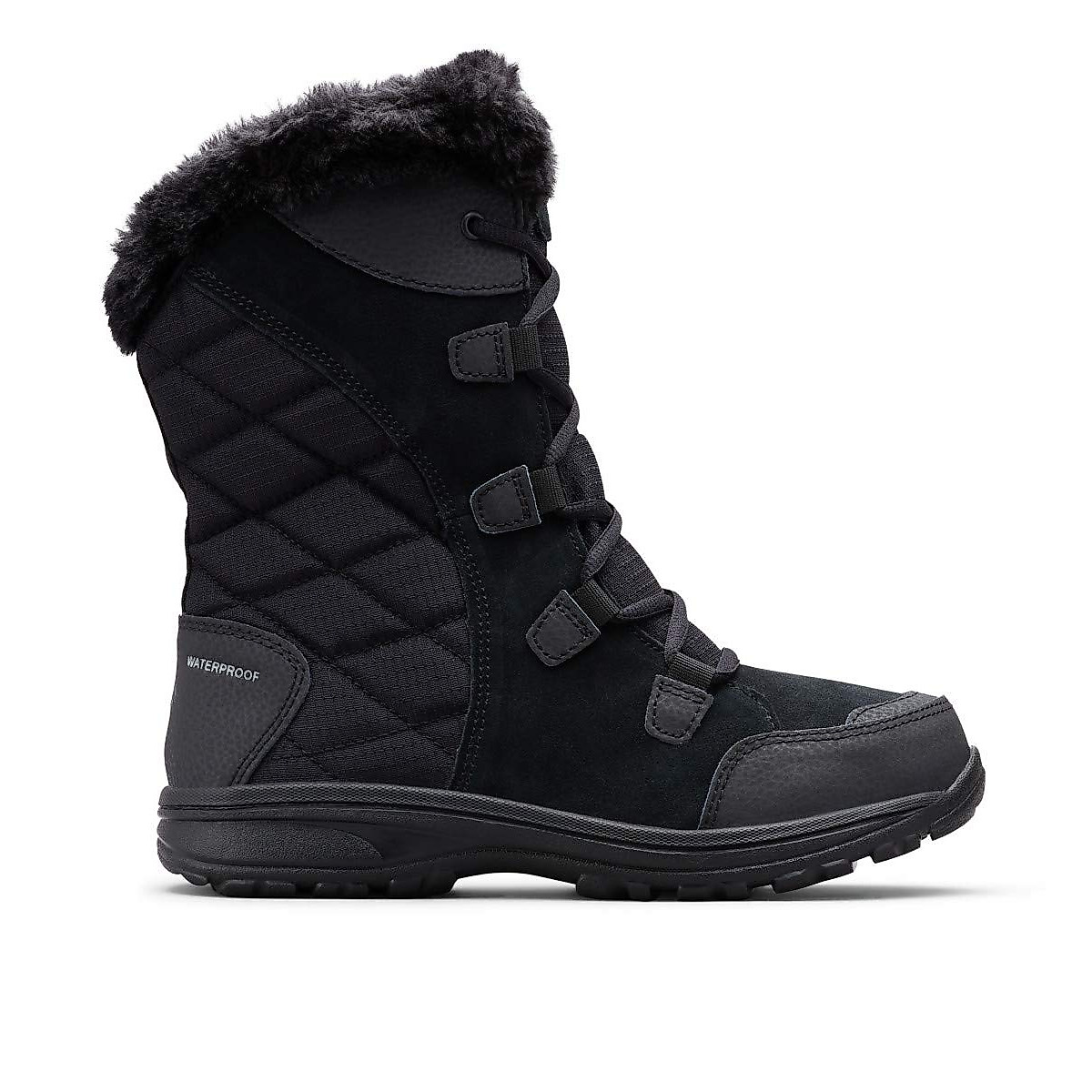 Columbia Women's Ice Maiden II Snow Boot, Black/Columbia Grey, 10 M US
