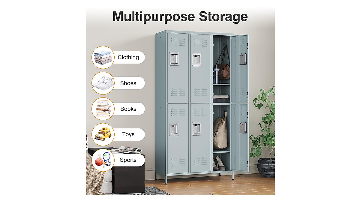 Heavy-Duty Metal Locker for Schools, Gyms & Offices