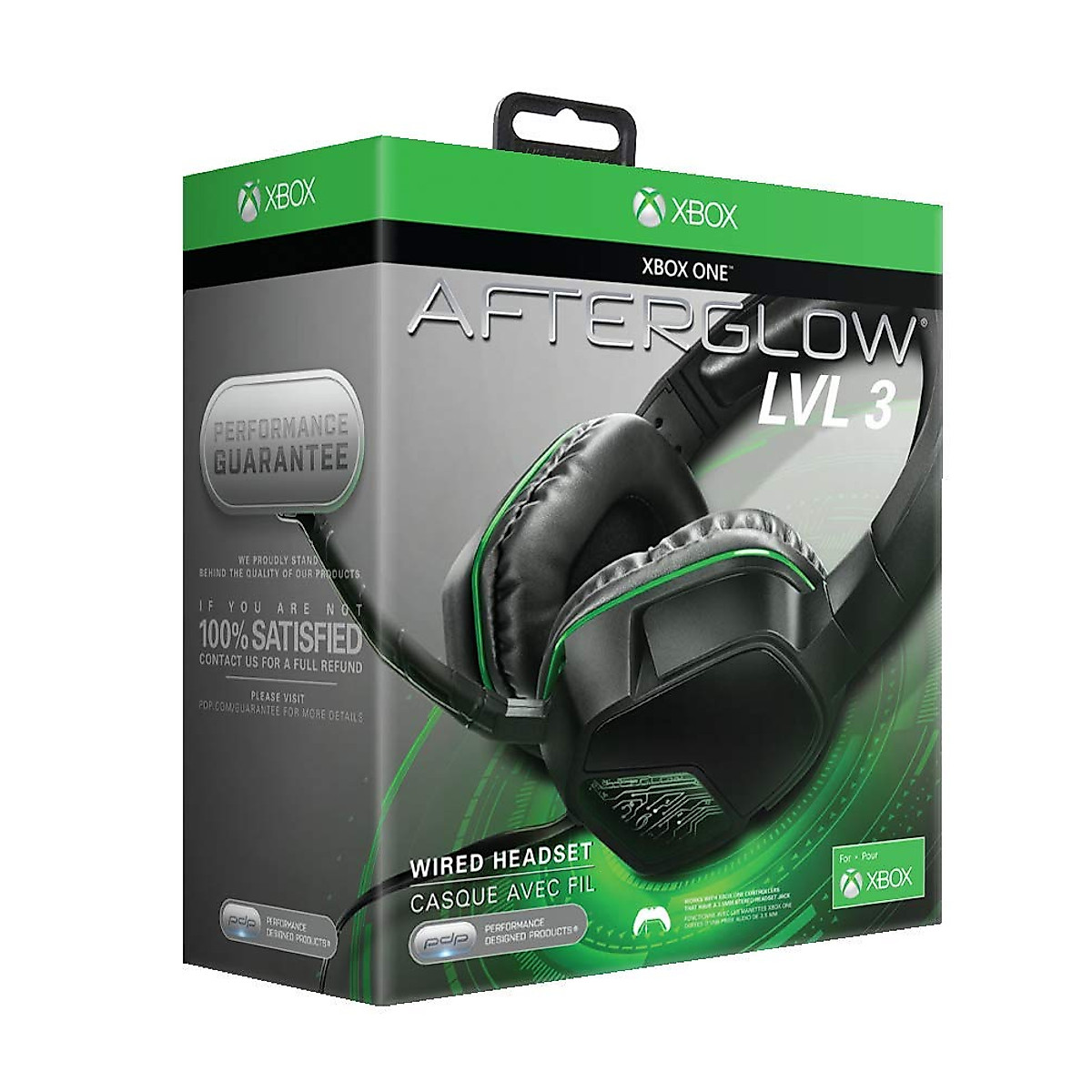 PDP Xbox One Afterglow LVL 3 Stereo Gaming Headset 048-041, Black