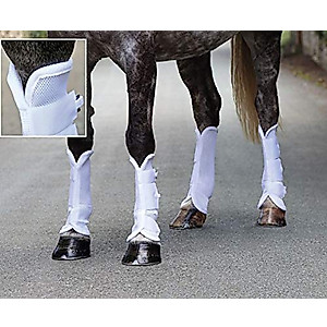 Shires Airflow Fly Boots (Pack of 4) White Pony