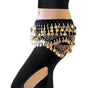 Halloween Pirate Accessories Women Shakira Esmeralda Coins Belt Gitana Scarf Genie Tribal Plus