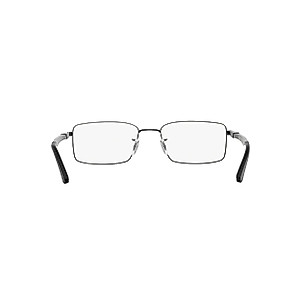 Ray-Ban RX6275 Rectangular Prescription Eyeglass Frames, Gunmetal/Demo Lens, 54 mm