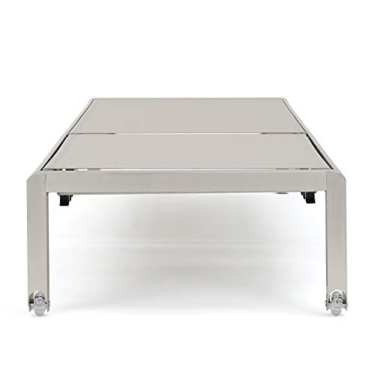 Christopher Knight Home 300495 Crested Bay Outdoor Aluminum Chaise Lounge Chair | Set of 4 | in Grey