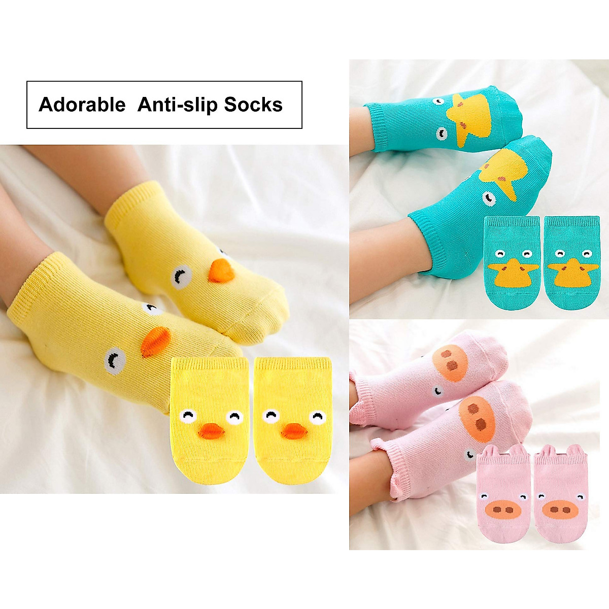 JunNeng Baby Walker Head Helmet Toddler Head Protector Bumper Bonnet with Knee Pads&Anti-Slip Socks (Crown)