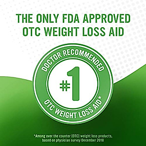 alli Weight Loss Diet Pills, Orlistat 60 mg Capsules, Non Prescription Weight Loss Aid, 120 Count Refill Pack