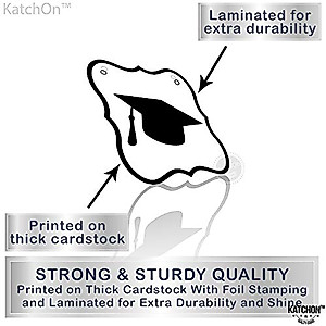 We Are So Proud Of You Banner - No DIY, Black and White Graduation Decorations 2023 | Graduation Banner for Class of 2023 Decorations | Congratulations Decorations | Graduation Party Decorations 2023