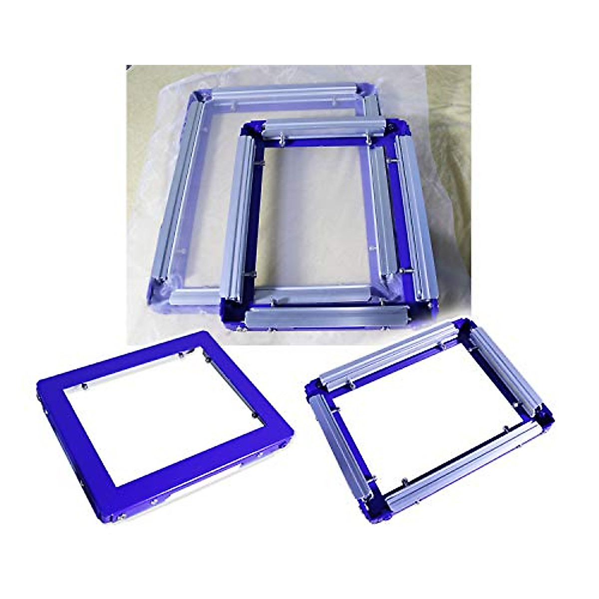 TECHTONGDA 16x20 Inch Screen Frame Mesh Silk Screen Printing Mesh Stretching Frame Glue Free Stretch Screen Frame