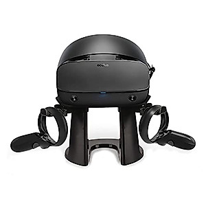 VR Stand, Headset and Controller Holder Display Station for Oculus Quest 2, Quest 1, Rift, Rift S, Valve Index, HP Reverb G2 Headset (Black)
