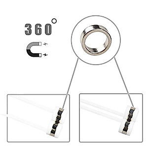 Guran 360° Strong Magnetic earphone Strap Anti-Lost Cord Sports String for Airpods 3rd 2nd Generation Pro 3 2 1(White)