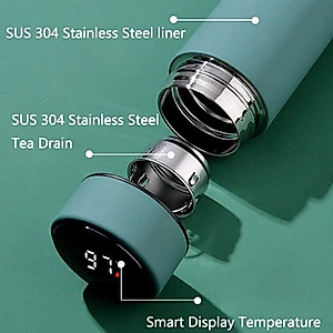 Smart LED Watter Bottle/Thermos (Dark Blue)