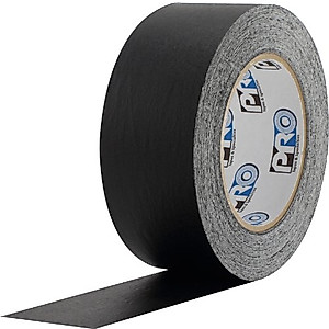 ProTapes Colored Crepe Paper Masking Tape, 60 yds Length x 1" Width, Black (Pack of 1)