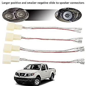 RED WOLF Car Door Speaker Wiring Harness Adapter Connector Plug Replacement for 2000-2019 Toyota Camry 4Runner Tacoma RAV4 Scion, Subaru 2012-2019, Mitsubishi 2002-2020 4PC