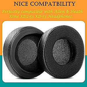 TaiZiChangQin XD-53 Upgrade Ear Pads Ear Cushions Replacement Compatible with Allen & Heath Xone XD2-53 XD-53 Headphone Fabric Earpads