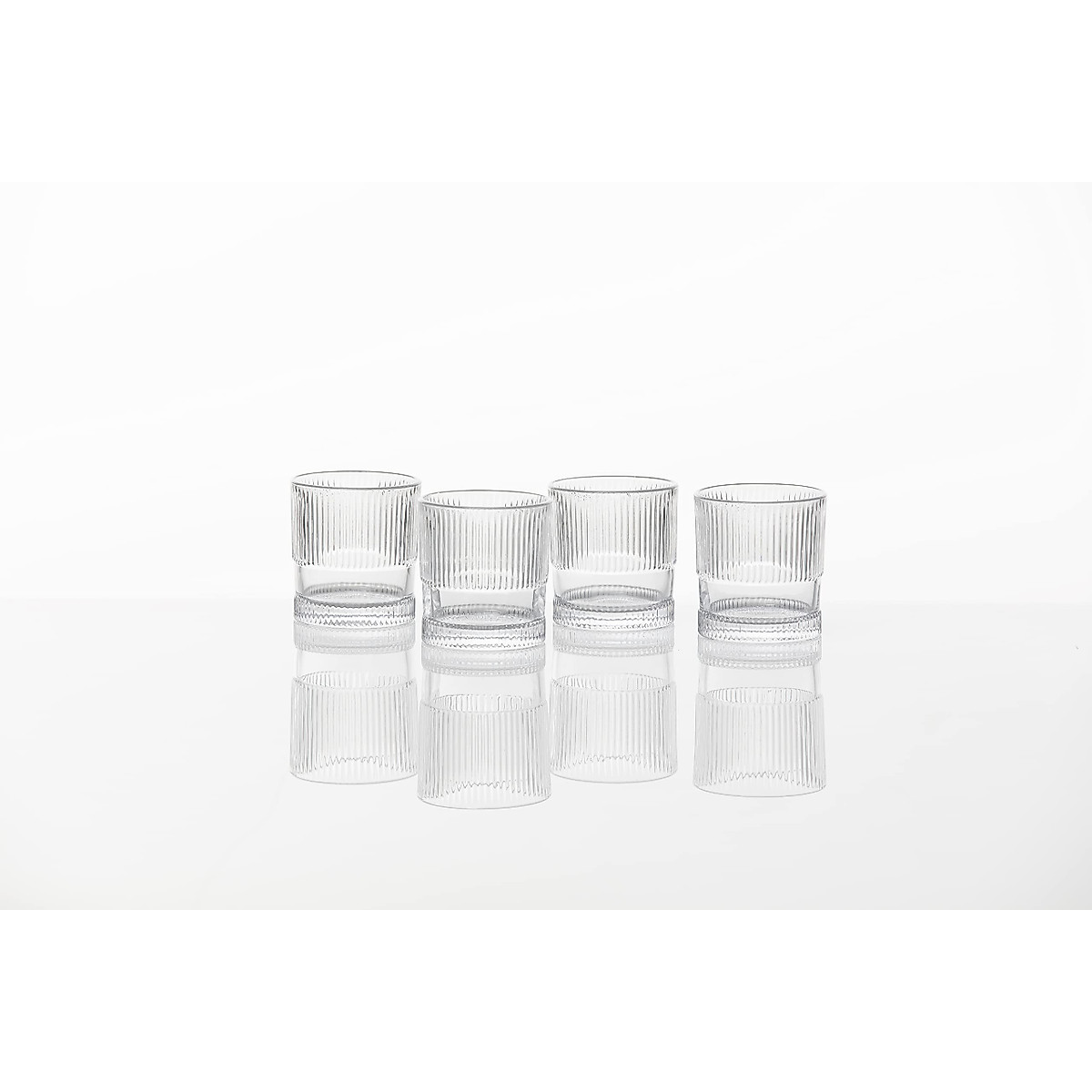 Fortessa NoHo Collection Set of 4 Cocktail Glass, 4 Count (Pack of 1), Clear