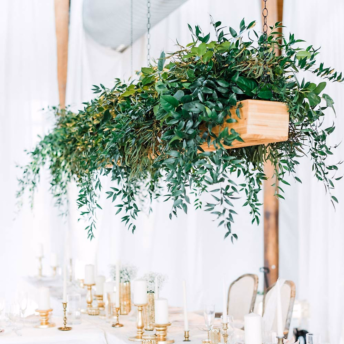 Artiflr 2 Pack Artificial Hanging Leaves Vines, 5.7 Ft Fake Willow Leaves Twigs Silk Plant Leaves Garland String in Green for indoor/outdoor Wedding Decor Party Supplies Greenery Crowns Wreath